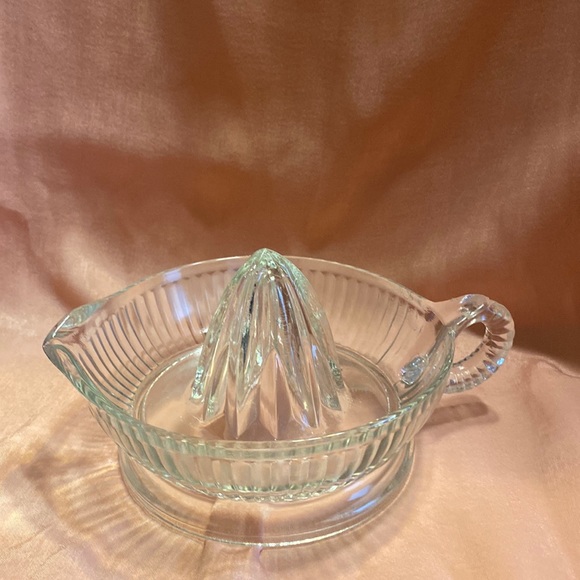 Hazel Atlas | Kitchen | Vintage Clear Pressed Glass Hazel Atlas Fruit ...